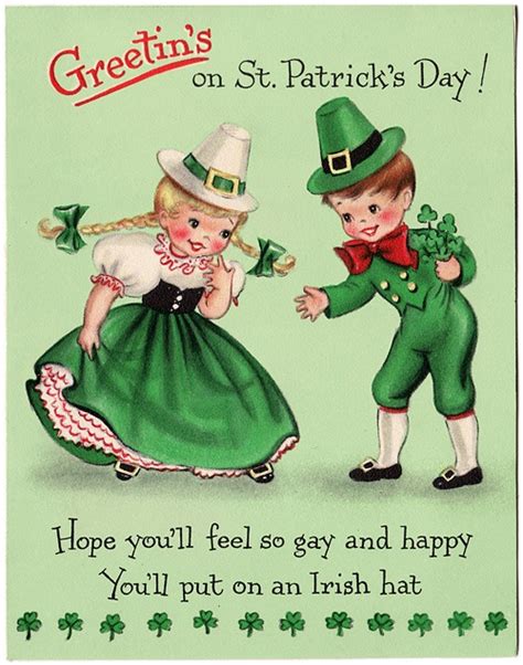 Greetin S On St Patrick S Day Vintage Greeting Cards Vintage