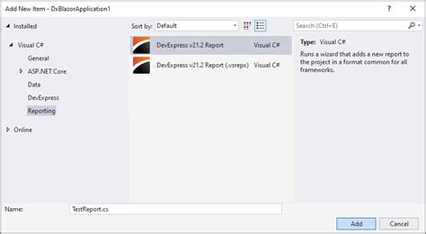 create a blazor reporting javascript based application reporting tools devexpress