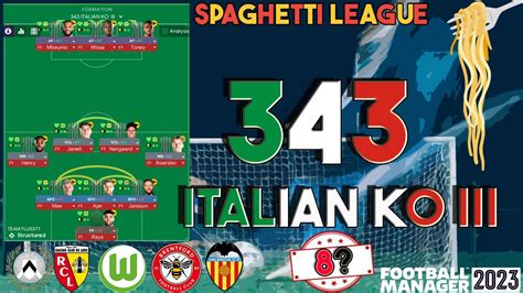 FM23 Spaghetti League 343 Italian KO III YouTube