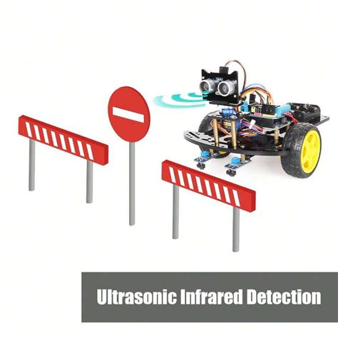 TSCINBUNY Kits De Voiture Robot Intelligente 2 Roues Motrices Pour
