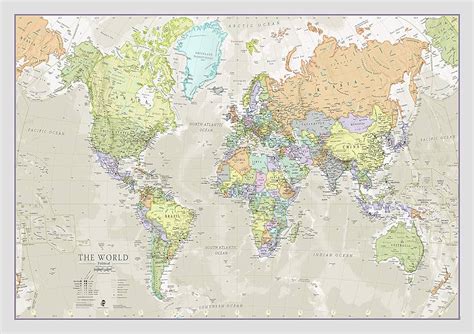 A1 Map Of The World Gisele Ermentrude