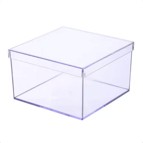 Caixa Acrílico 14x14 Cm Caixinha Porta Treco Caixa Box
