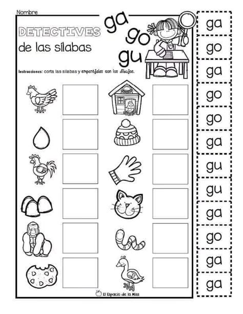 Pin De Pily Barrientos En Silabas Actividades De Letras