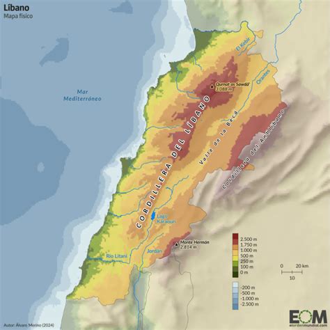 El Mapa F Sico Del L Bano Mapas De El Orden Mundial Eom