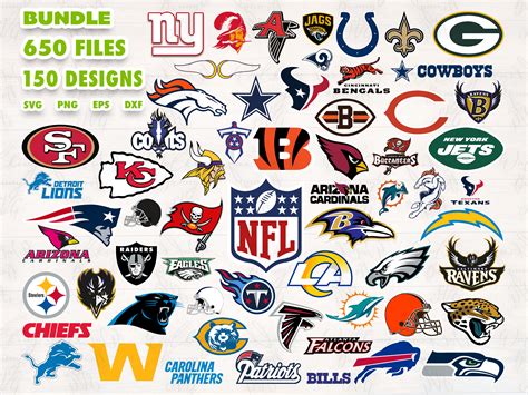 NFL Svg Bundle NFL Team Svg NFL Logo Svg Nfl Png Nfl Etsy
