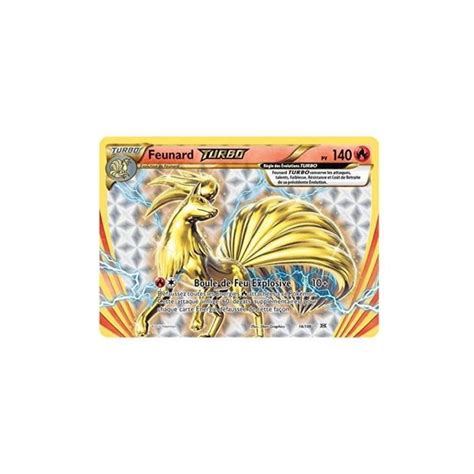 Carte Pokémon Feunard Turbo 140 PV XY Evolutions 16 108 Neuve