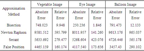 the application of numerical approximation methods upon digital images