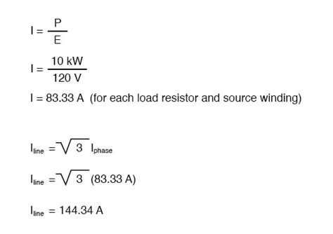 three phase voltage calculations