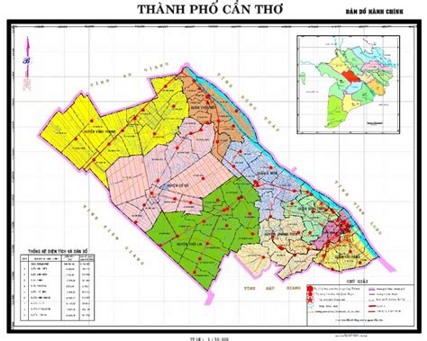 Bản đồ hành chính Cần Thơ cập nhật chi tiết nhất 2021 DH LAND