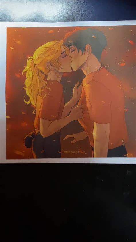 Percy Jackson And Annabeth Chase Kissing In The Movie
