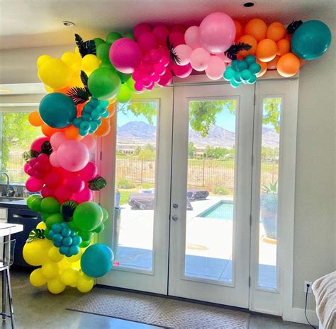 Luau Party Balloons Hawaiian Party Balloons Aloha Balloon Etsy