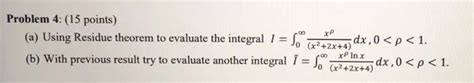 problem 4 15 points a using residue theorem to