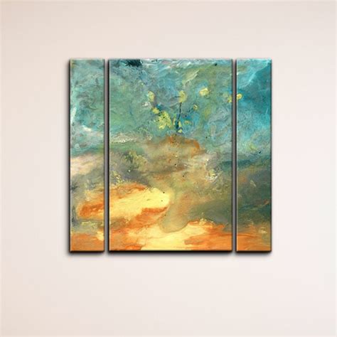 Ready Hangart Abstract Landscape Piece Painting Print On Wrapped