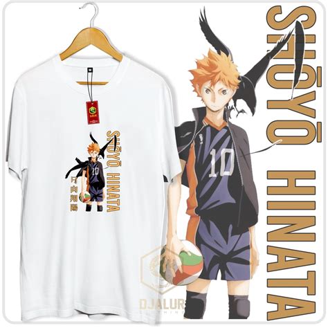 Kaos HINATA SHOYO Fly Kaos Anime Haikyu Karasuno Kaos Distro Outdoor