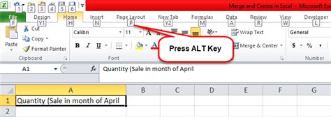 Merge And Center In Excel How To Use Shortcuts Examples