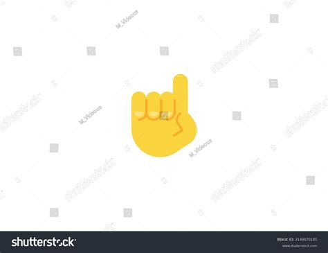 Index Pointing Finger Gesture Emoticon Vector