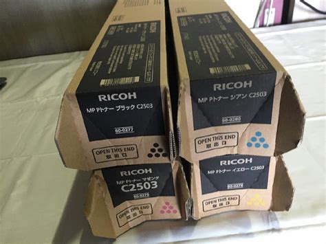 Yahoo オークション RICOH リコー MP Pトナー C2503 純正トナー 4色