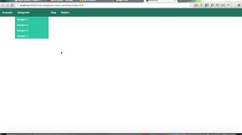 Css Ile A L R Dropdown Men Yap M Youtube