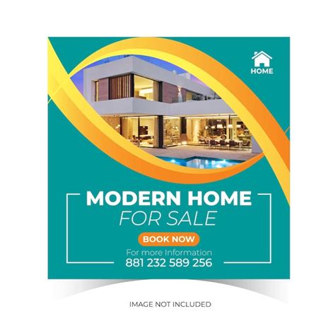 Immobilienhaus Social Media Instagram Post Oder Web Banner Vorlage