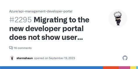 Migrating To The New Developer Portal Does Not Show User Accounts