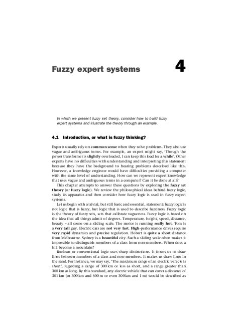 pdf 4 fuzzy expert systems archita saxena