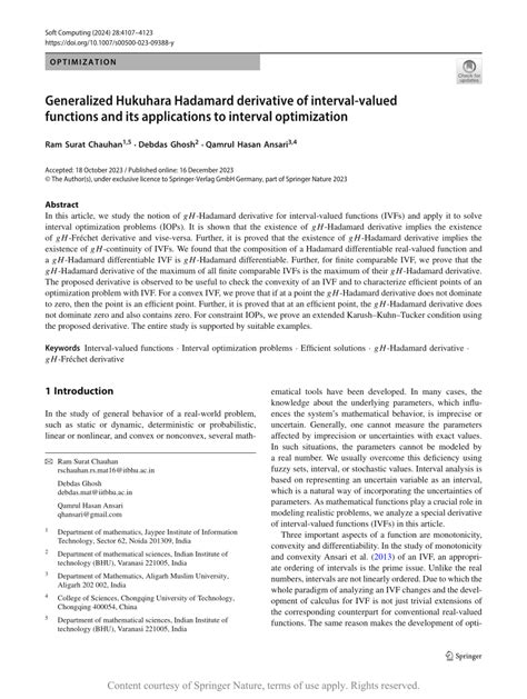generalized hukuhara hadamard derivative of interval valued functions and its applications to