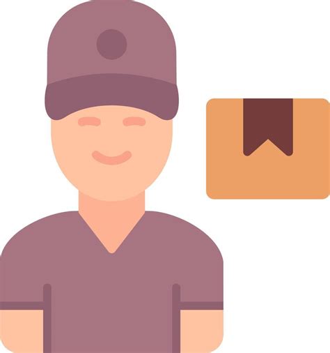 Delivery Man Vector Icon Vector Art At Vecteezy