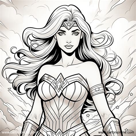 Dibujo De Wonder Woman De Wonder Woman Para Colorear
