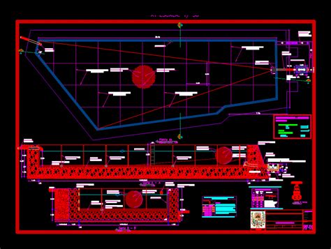 Reservorio En Autocad Librer A Cad