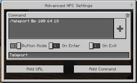 How To Use NPC S To Teleport In Minecraft