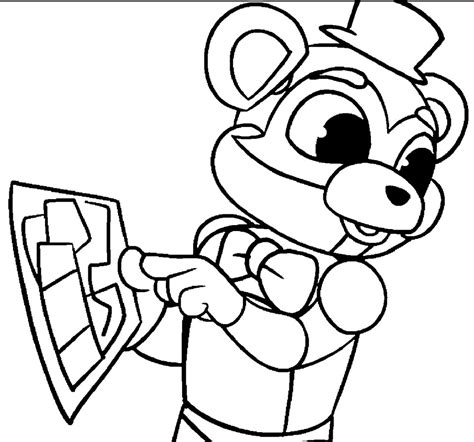 Coloring Page FNAF V Rainbow Friends 3 Coloring Pages