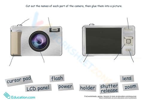 Parts Of A Digital Camera Worksheet