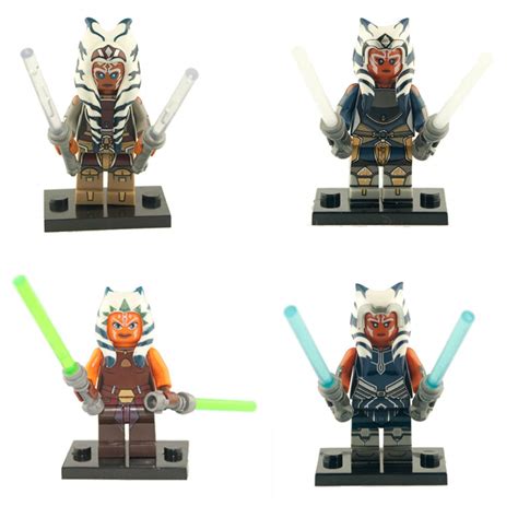 Lego Compatible Ashoka Tano Minifigures Custom Star Wars Mini Etsy Uk