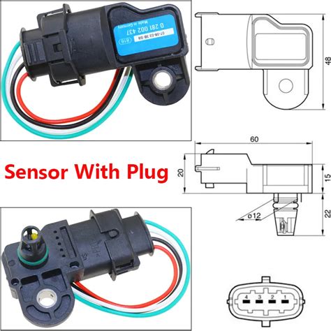 Original Boost Map Sensor For Opel Vauxhall Astra G H Signum Vectra C