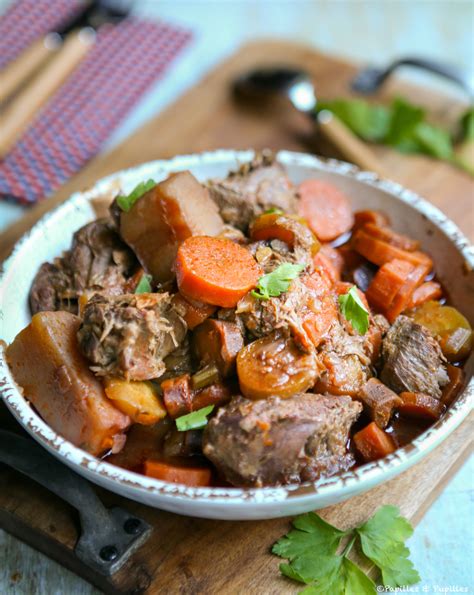 Joues De Porc Aux Carottes Et Au Vin Blanc