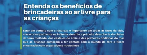 Entenda os benefícios de brincadeiras ao ar livre para as crianças