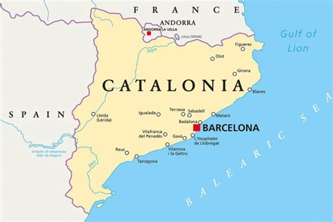 spanien karte katalonien BUNDESLÄNDER KARTE