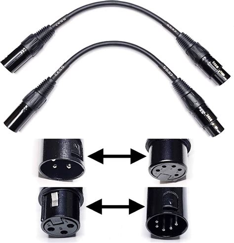Amazon SiYear 3 Pin XLR Female To 5 Pin XLR Male Audio Cable For