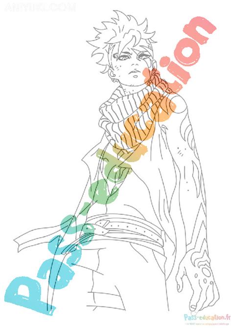 Coloriage gratuit boruto téléchargez et imprimez des dessins animés
