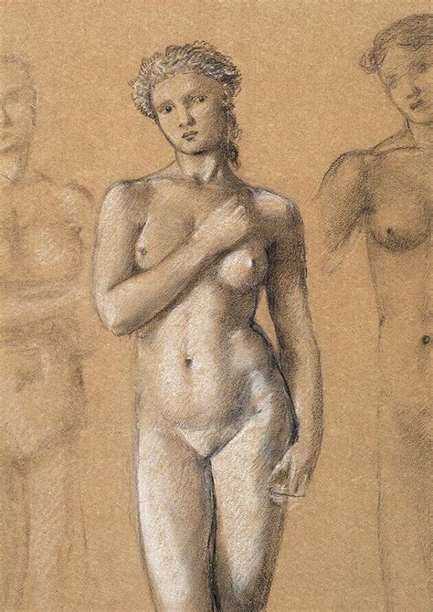Naked Woman Vintage Nude Art By Sir Edward Burne Jones Wall Art Poster