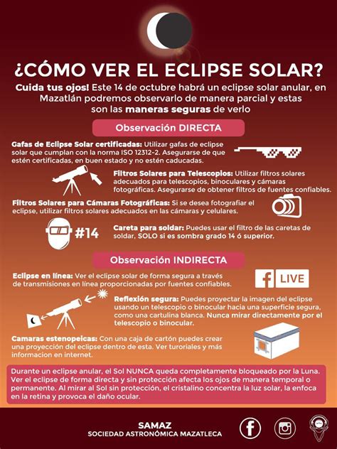 Cómo ver el eclipse este sábado sin correr riesgos