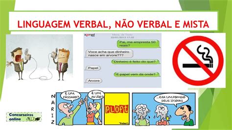 LINGUAGEM VERBAL NÃO VERBAL E MISTA YouTube