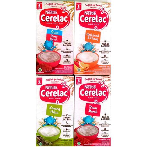 Jual Nestle Cerelac Bubur Bayi Instant Usia 6 24 Bulan Rasa Beras Merah