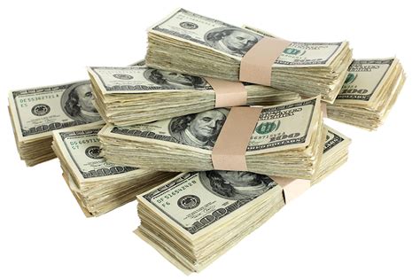 Dollar Bill Stack Currency Bundle Money Collection Transparent Png
