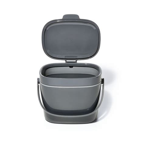 Bac à compost de cuisine gris 6 6 L Gris anthracite OXO
