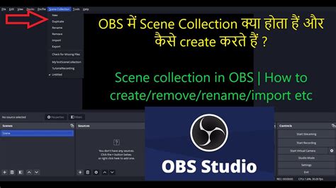 OBS Scene Collection How To Create Remove Rename And Use Scene