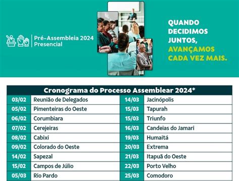 Pré Assembleias 2024 Sicoob Credisul anuncia calendário de reuniões
