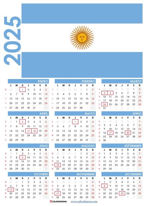 Calendario Lunar 2025 Argentinate Emmey Talyah
