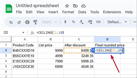 How To Use The Floor Ceiling Functions In Google Sheets Or Ms Excel