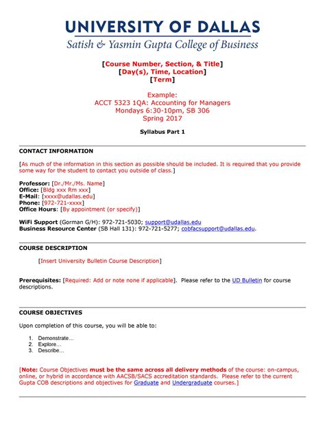 Editable Syllabus Templates Course Syllabus Templatelab